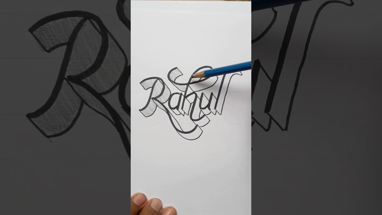 Rahul Name 3d