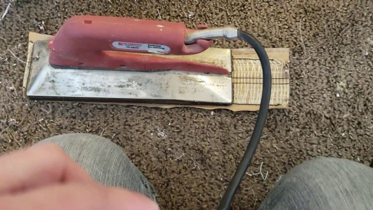carpet seam repair tutorial - YouTube