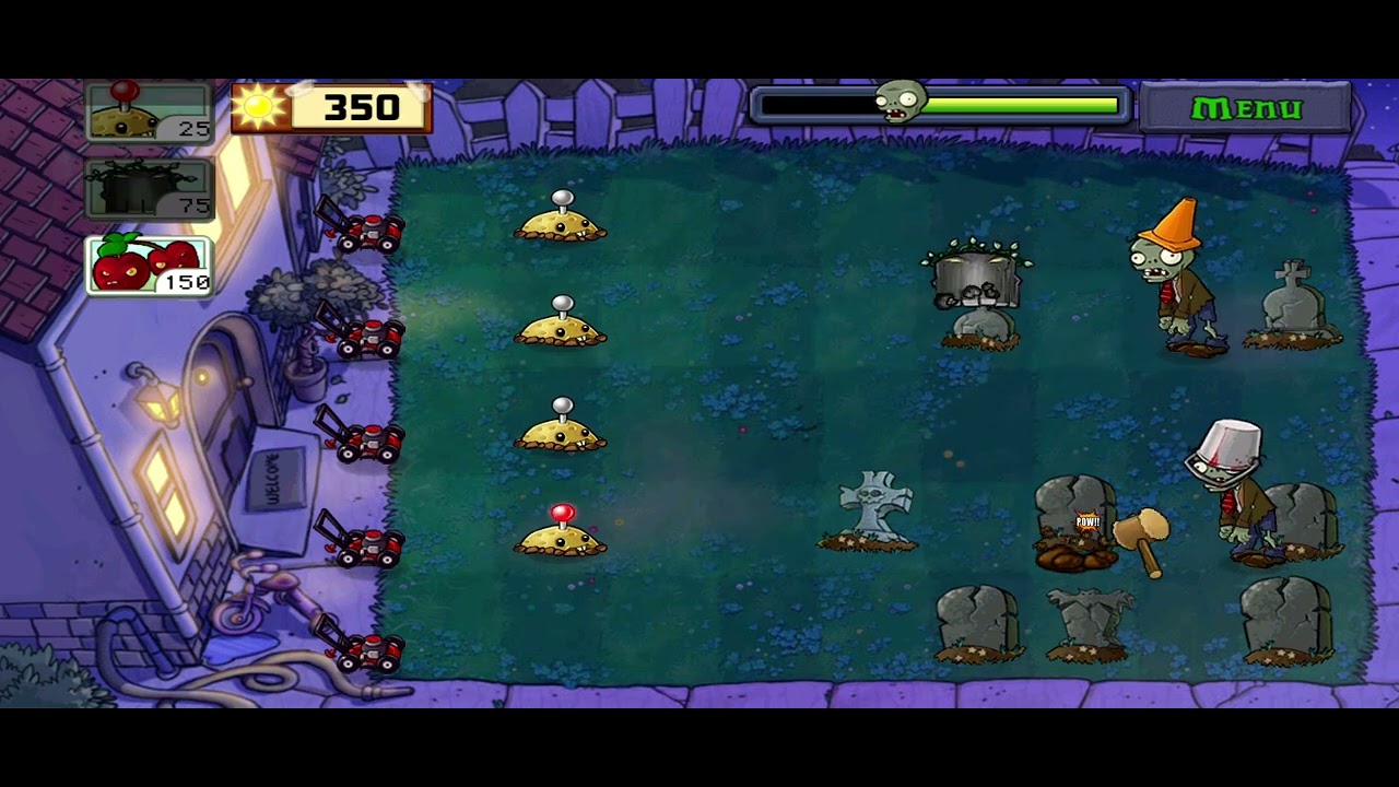 Plants VS Zombies – Night,Gameplay - YouTube