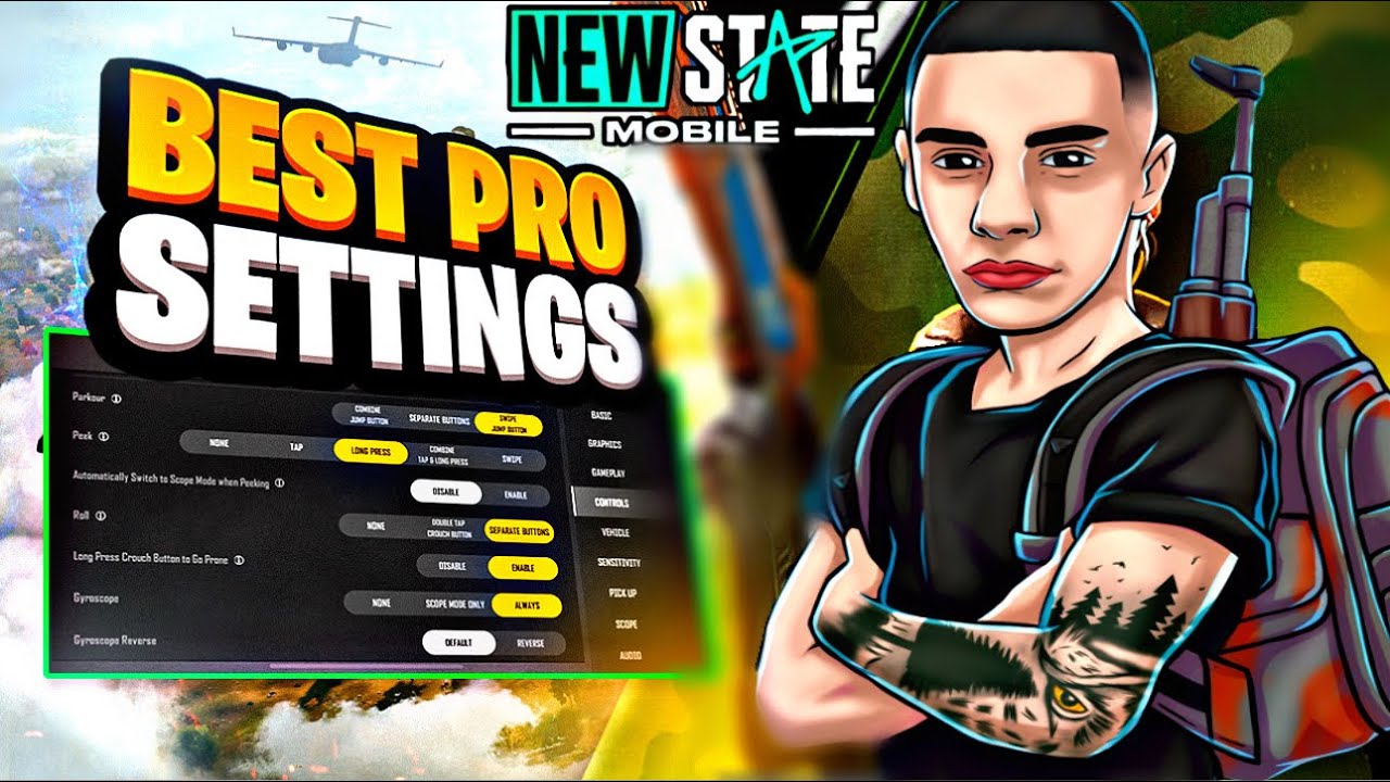 My BEST 4-Finger CONTROL & GRAPHICS SETTINGS! NEW STATE MOBILE 4K ...
