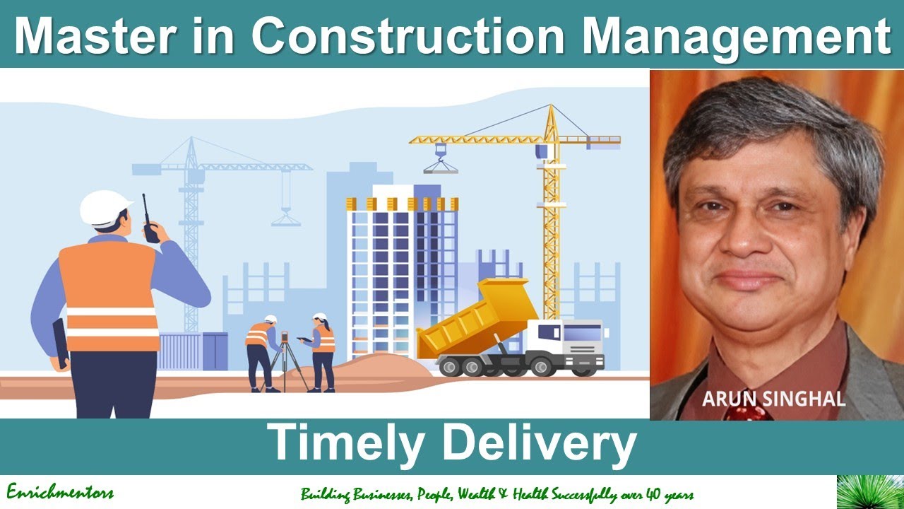 Master in Construction Management I Timely Delivery - YouTube