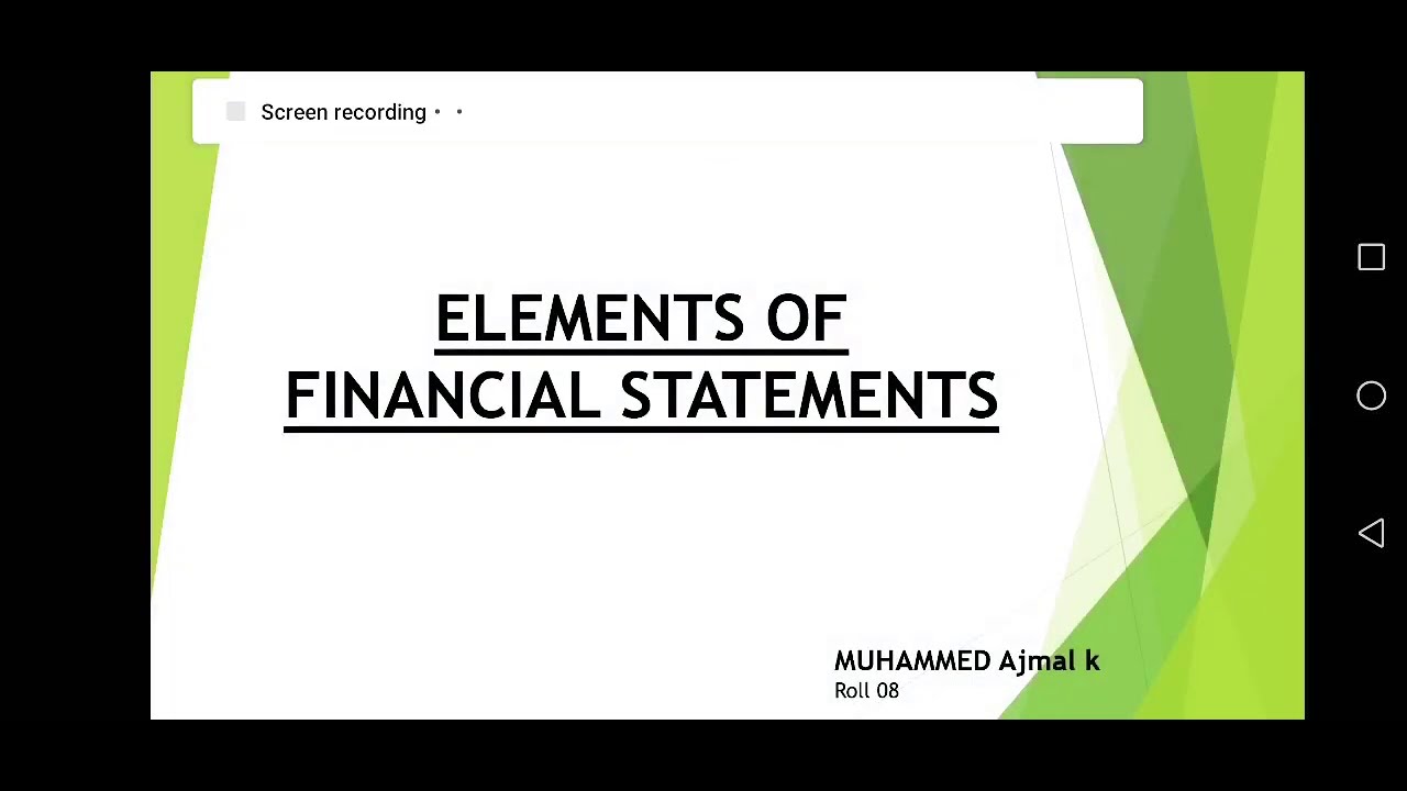 ELEMENTS OF FINANCIAL STATEMENTS YouTube elements-of-financial-statements-youtube