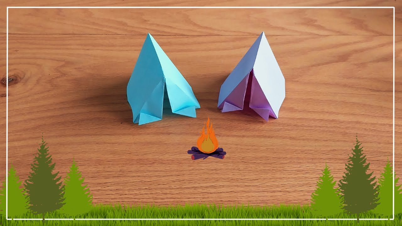 HOW TO: ORIGAMI TENT | LET'S GO CAMPING! - YouTube