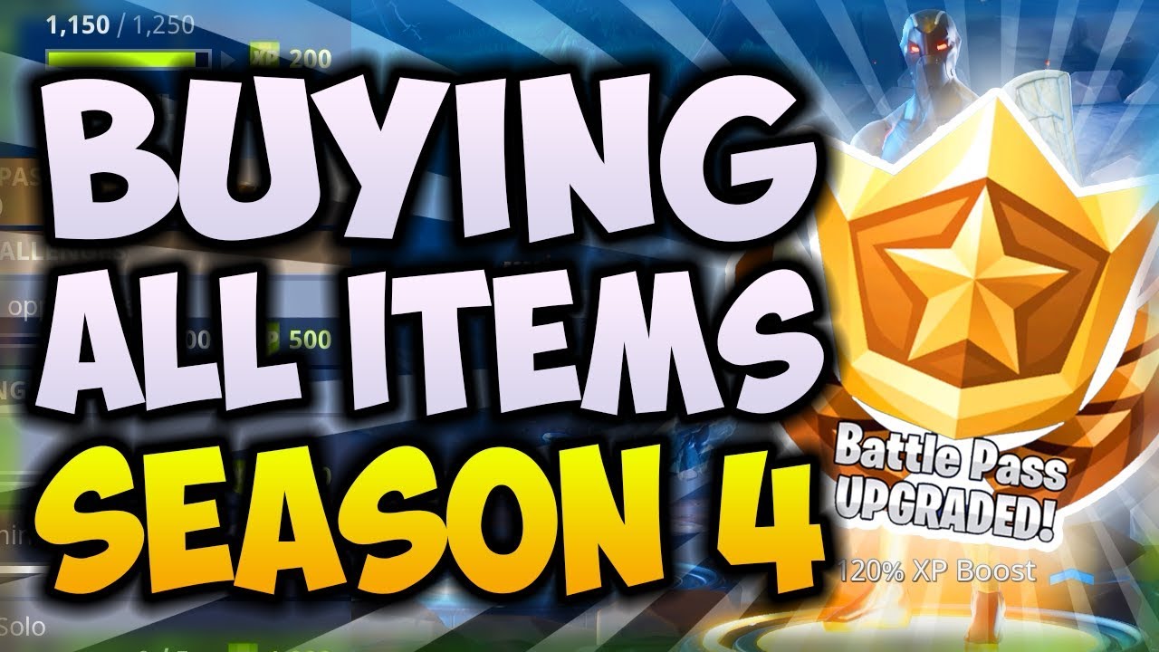*NEW* OMEGA SKIN - BUYING EVERY ITEM IN BATTLE PASS SEASON 4!! (UNLOCK ...