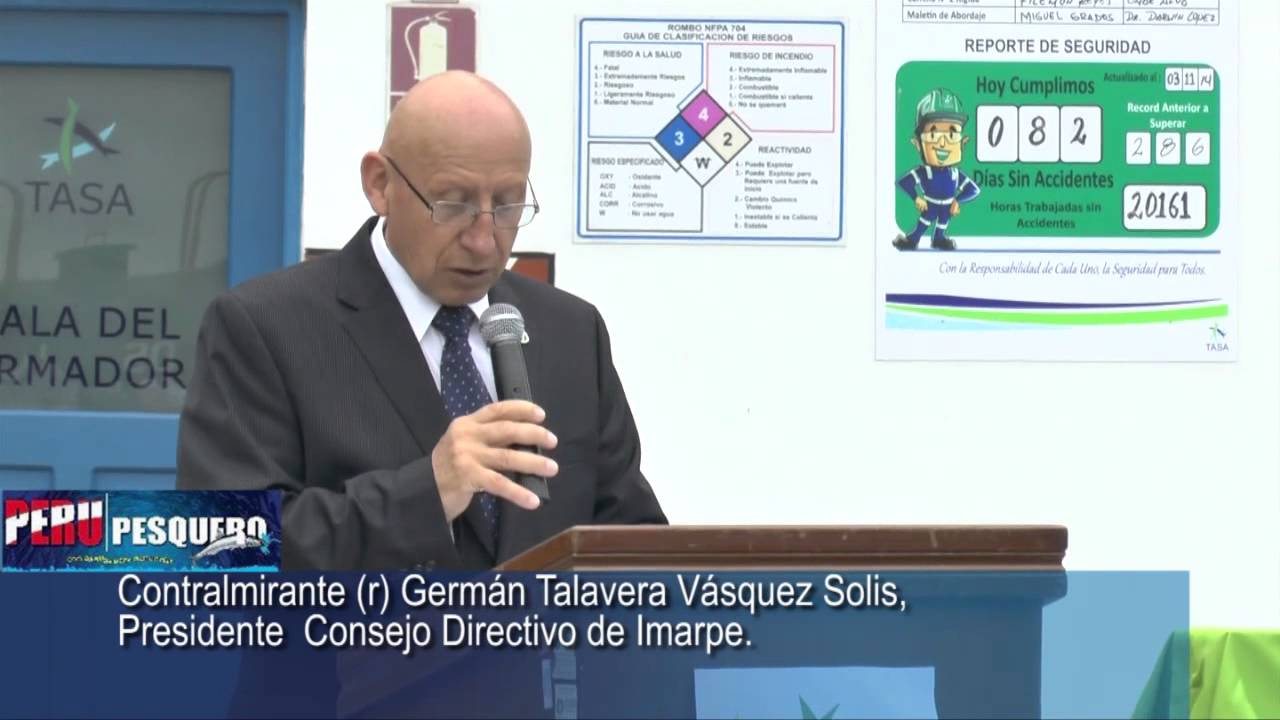 Contralmirante Germán Vásquez Solis, Presidente de Imarpe - YouTube