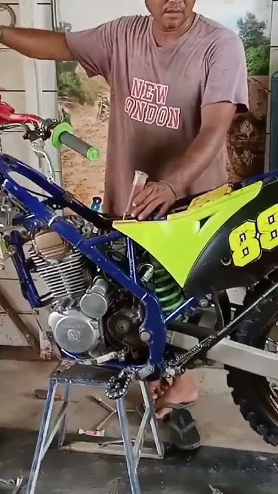 KLX bor upgrade 300cc spek Enduro Trabas - YouTube