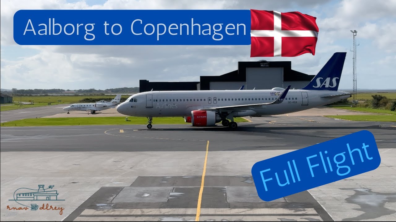Flying in Beautiful Denmark | Aalborg to Copenhagen - YouTube