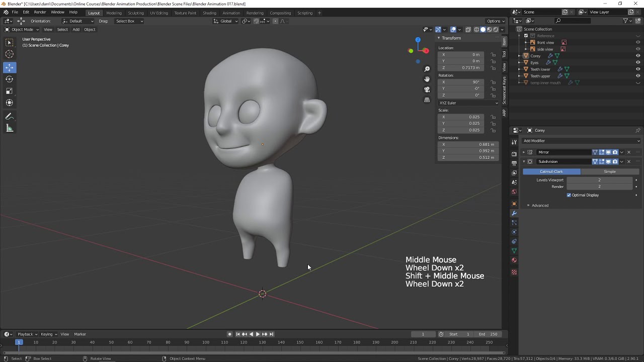 017 Modeling the Legs - YouTube