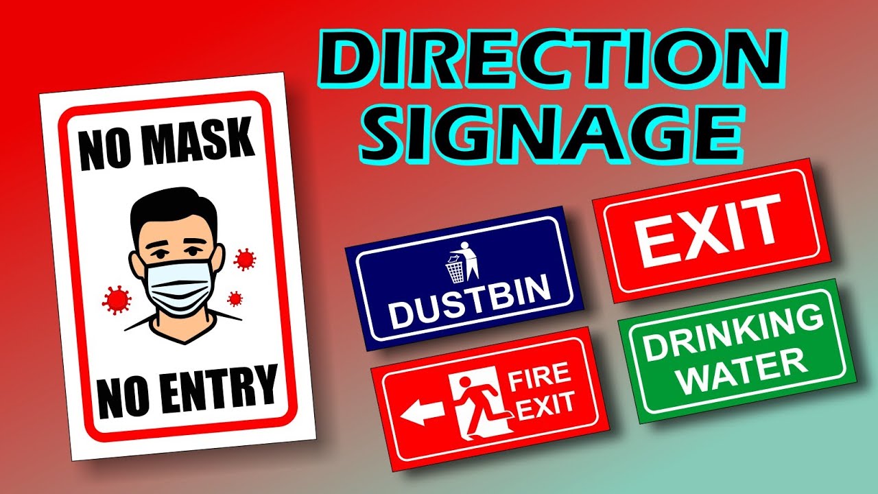 How To Make Direction Signage Office Signage Corel Draw Tutorial How To Make Direction Signage Office Signage Corel Draw Tutorial