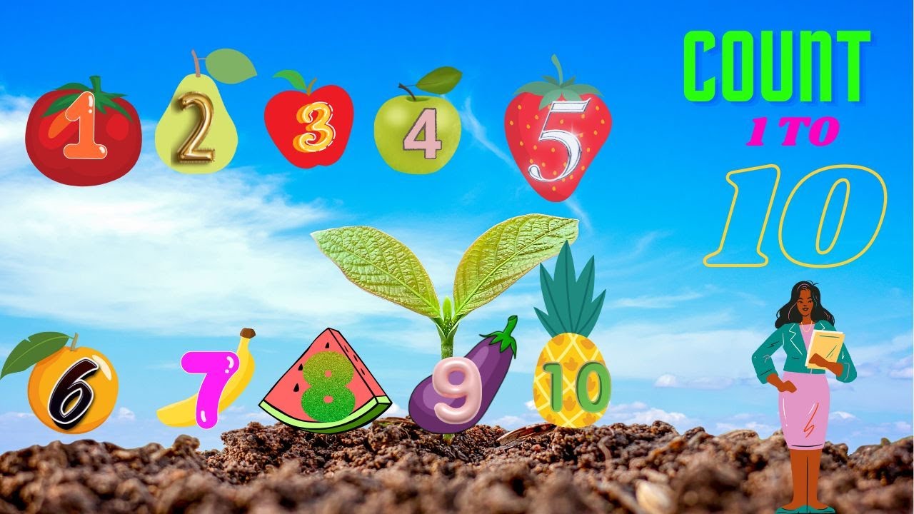 Numbers from 1 to 10 - Number Songs - Learning to Count the numbers ...