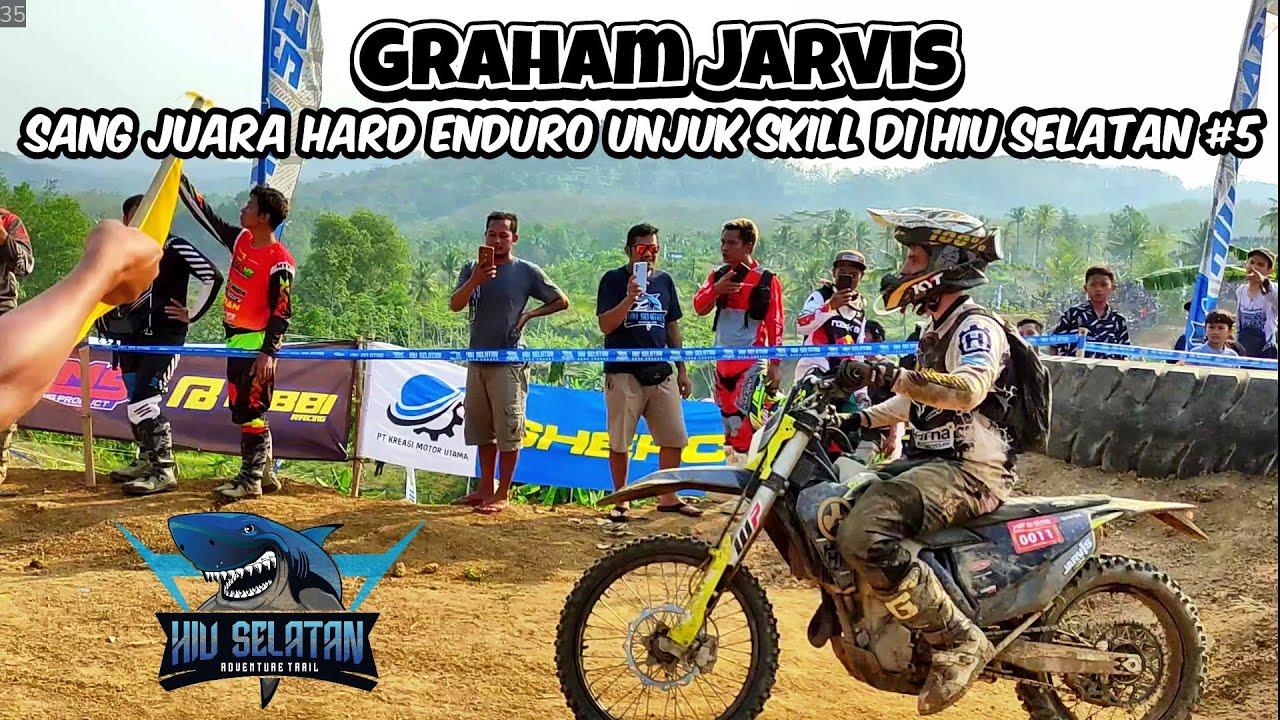 Graham jarvis unjuk skill di hard enduro hiu selatan championship - YouTube