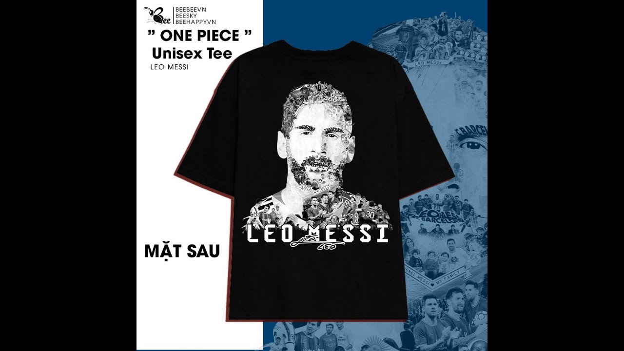 Áo Thun Unisex BEEBEE 100% Cotton M10 leo messi beebee- M10 - YouTube