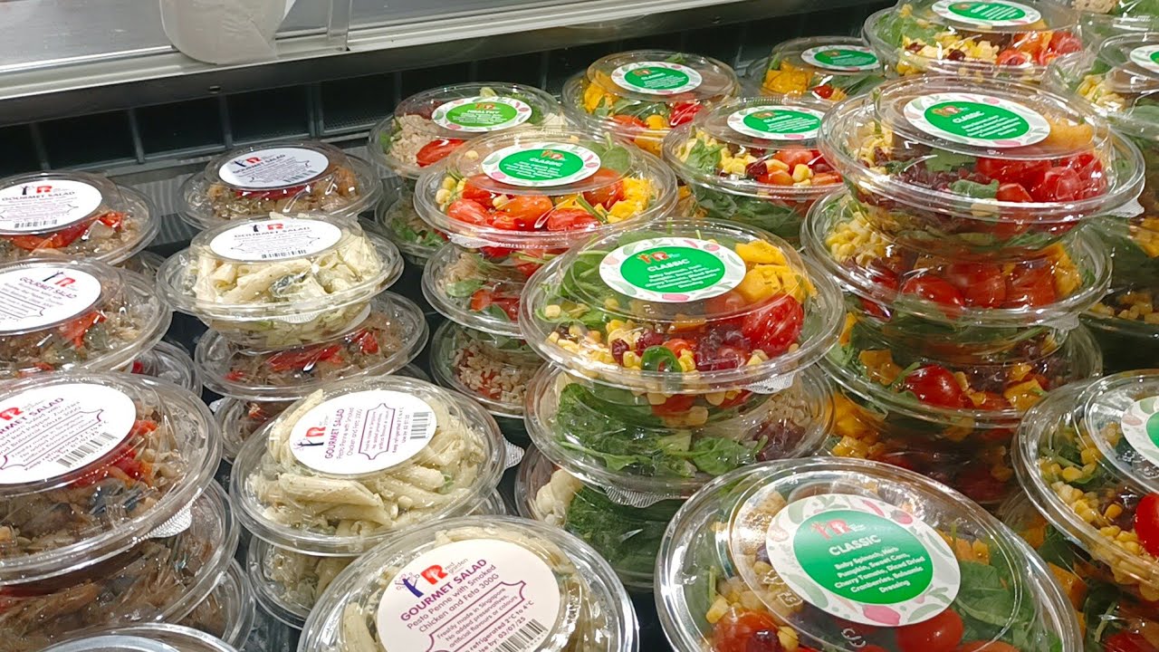 Fresh healthy package salads #food #subscribe @Nenethvlog - YouTube