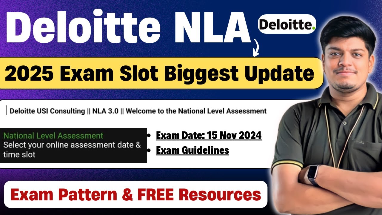 🔥Deloitte NLA 2025 Exam Slot Biggest Update | Test Date: 15 Nov | Exam ...