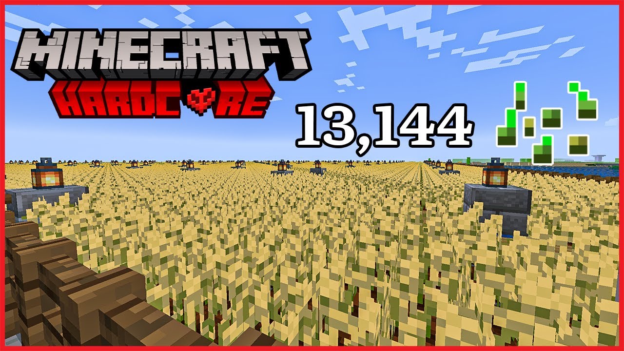 I Created The Biggest Wheat Farm in Hardcore Minecraft - YouTube