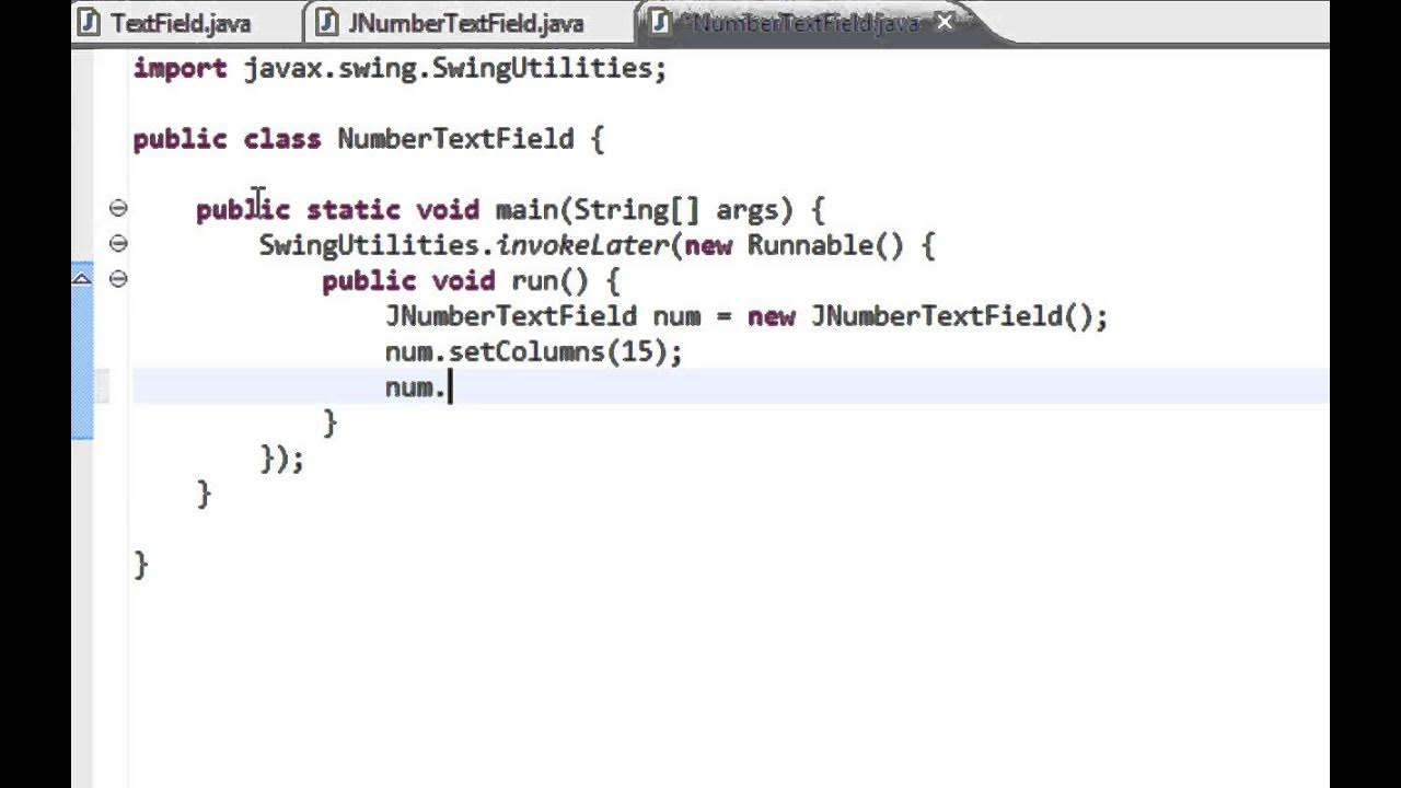 Java swing GUI tutorial #13: JNumberTextField - YouTube
