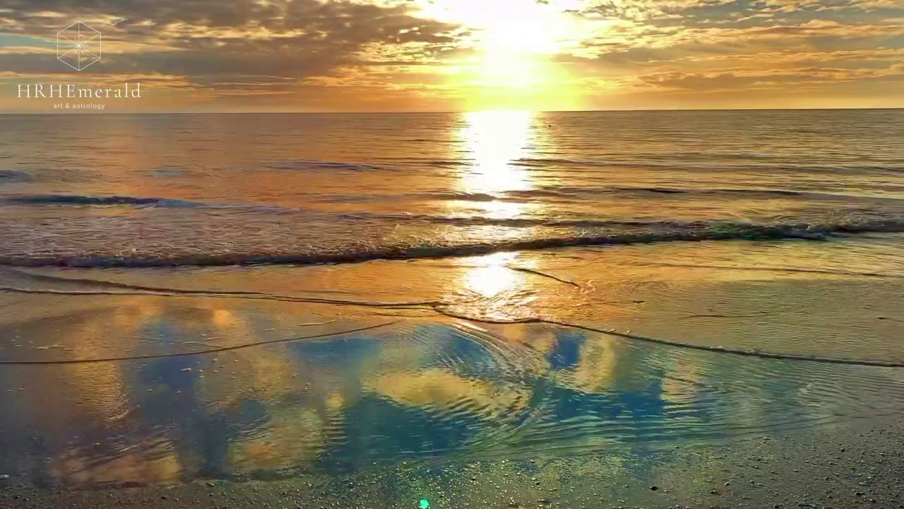 BEST BEACH HD VIDEO • CALM RELAX • SUNST OCEAN WAVES • RIPPLES ...