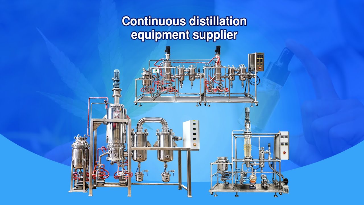continuous distillation equipment supplier - YouTube