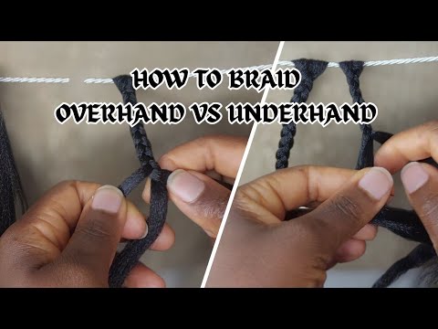 How to box braid part 2/ overhand vs. underhand method ️ bonus/box ...