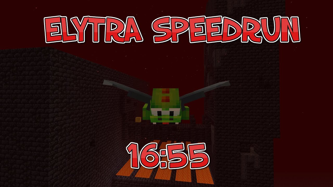 Minecraft Speedrun With Elytra - [16:55] - YouTube