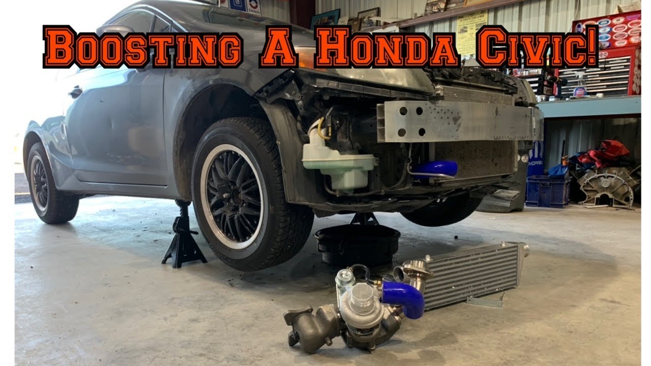 Boosting A Honda Civic!| (r18 build pt. 4) - YouTube