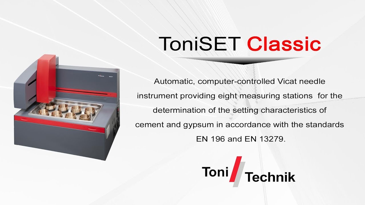 Toni Set Classic - EN 196-3 and EN 13279-2 - YouTube