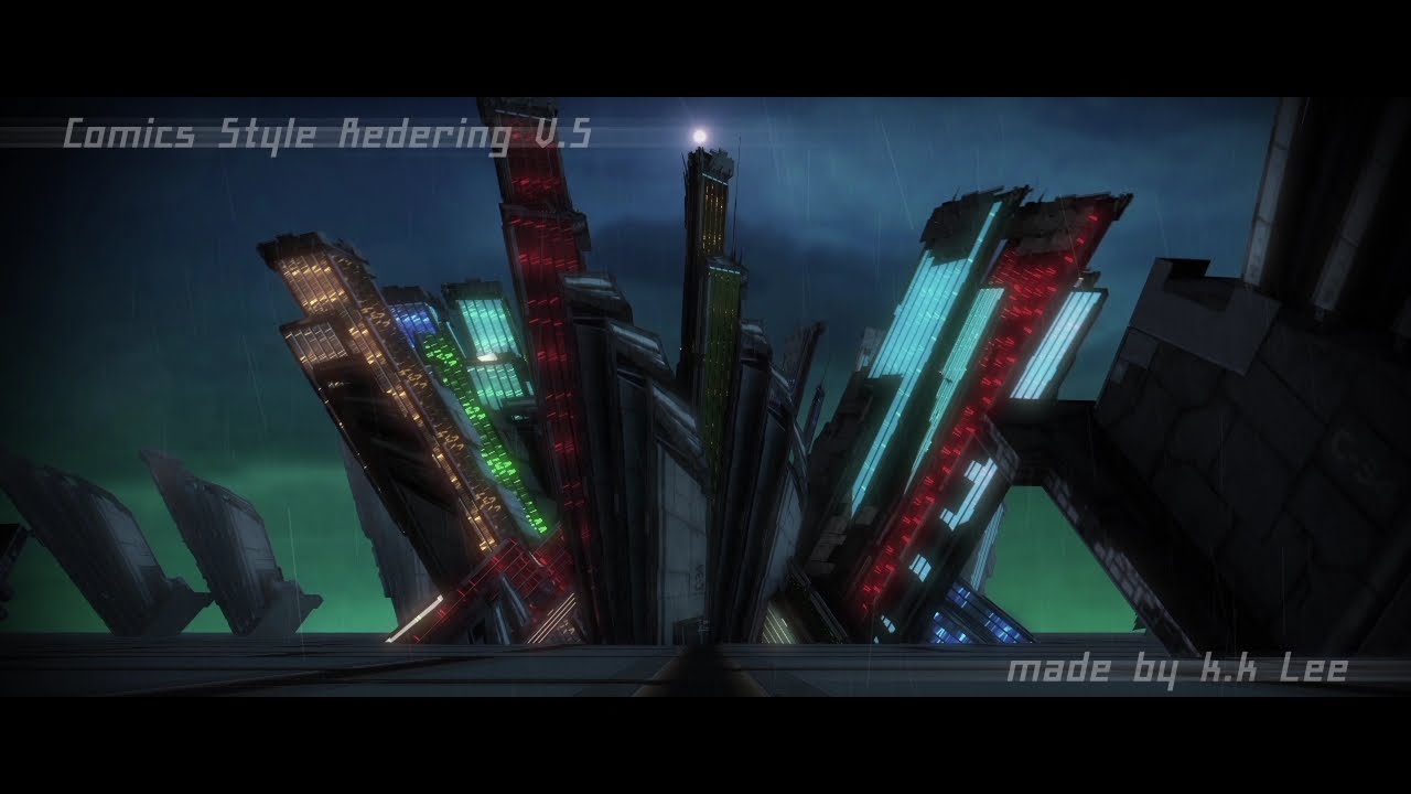 Comics Style Render V.5 (test) - YouTube
