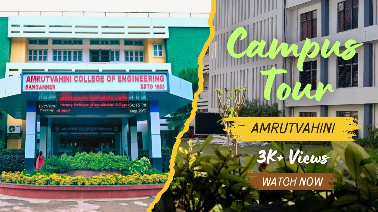 Amrutvahini College of Engineering Campus Tour ️🔥 #avcoe #amrutvahini # ...