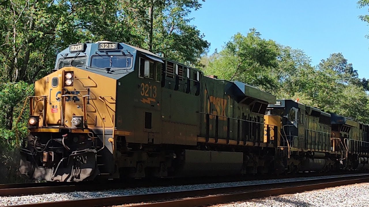 CSX TRAINS 2024: CSX 3213 on M441-04 with 544 axles (4/4/24 @ 4:32pm ...