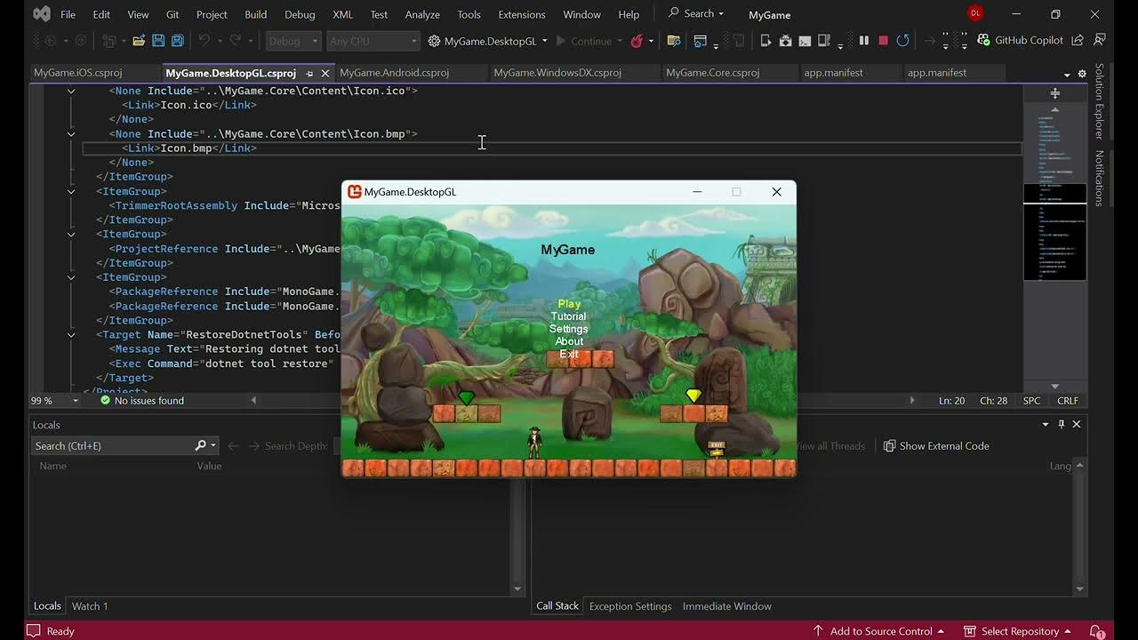 Monogame 2d Startkit Project Template Youtube