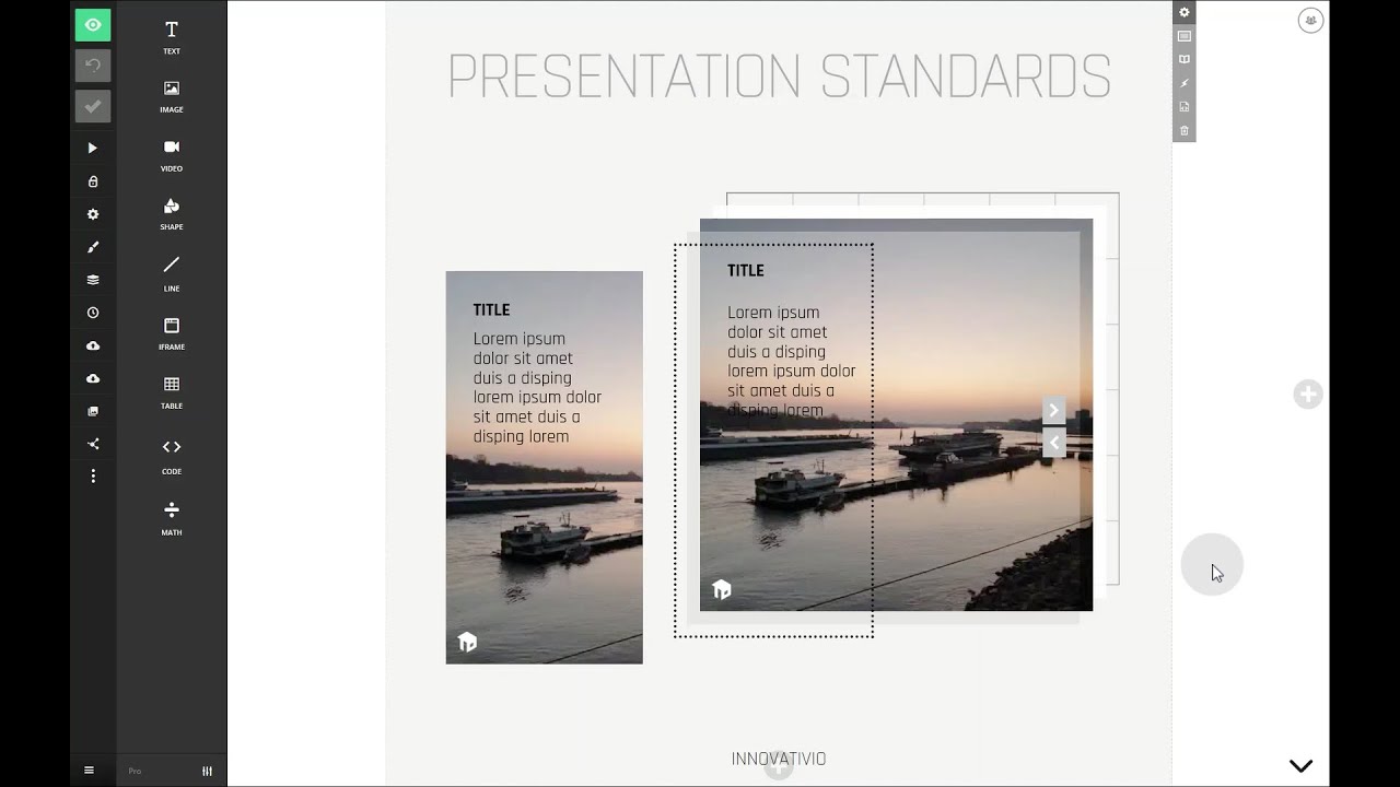 PRESENTATION STANDARDS - animated infographic created with SLIDES.com ...