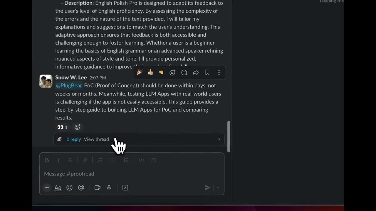 Using Slack bots to compare LLM answers - YouTube