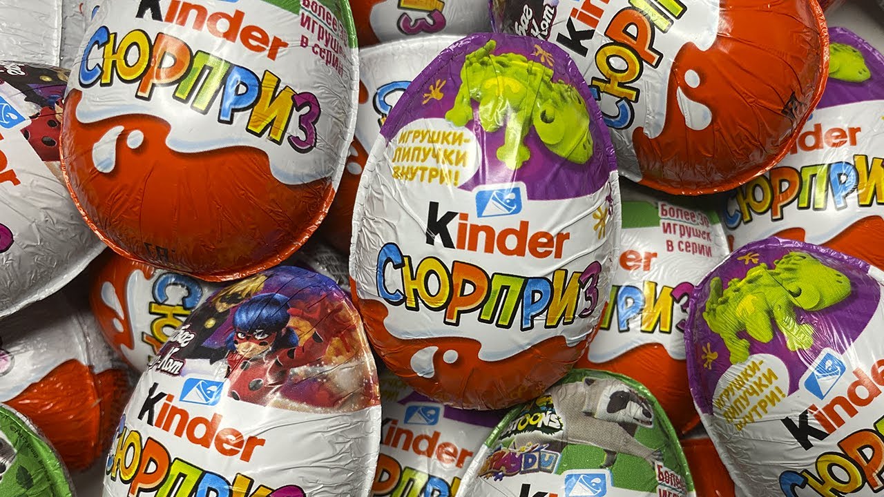 NEW 56 Kinder ASMR opening - Satisfying and Relax NO talking Kinder and ...