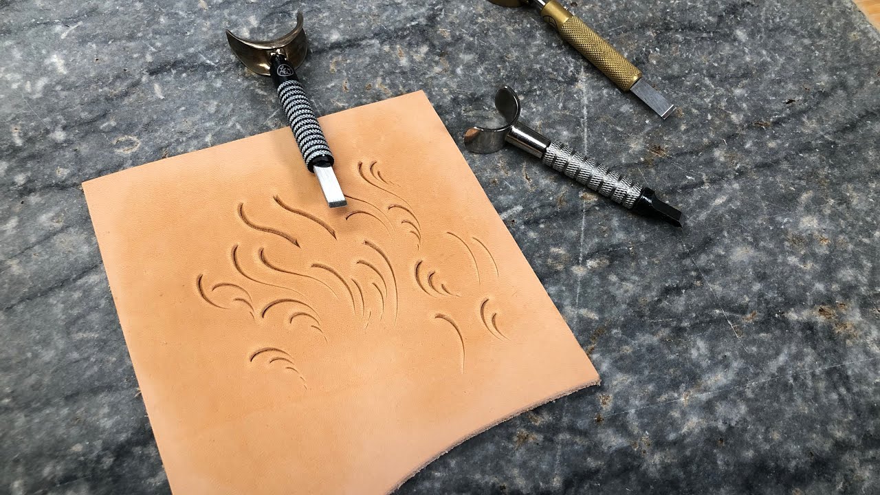 How deep to cut with a swivel knife - YouTube