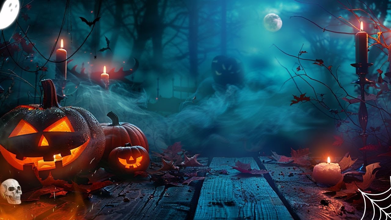 White Noise & Frogs in the Forest Halloween | Relax and Relieve Stress ...