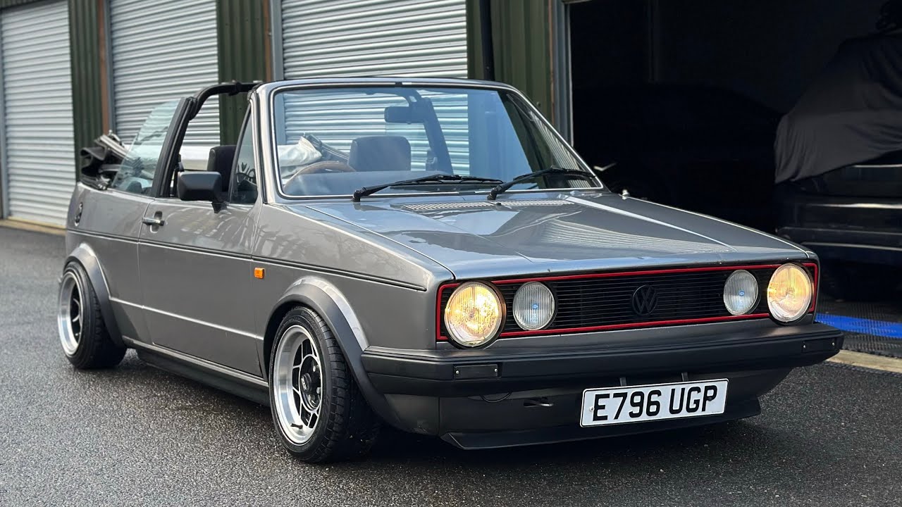 FOR SALE: 1987 Volkswagen Golf Cabriolet (Air Ride) - YouTube