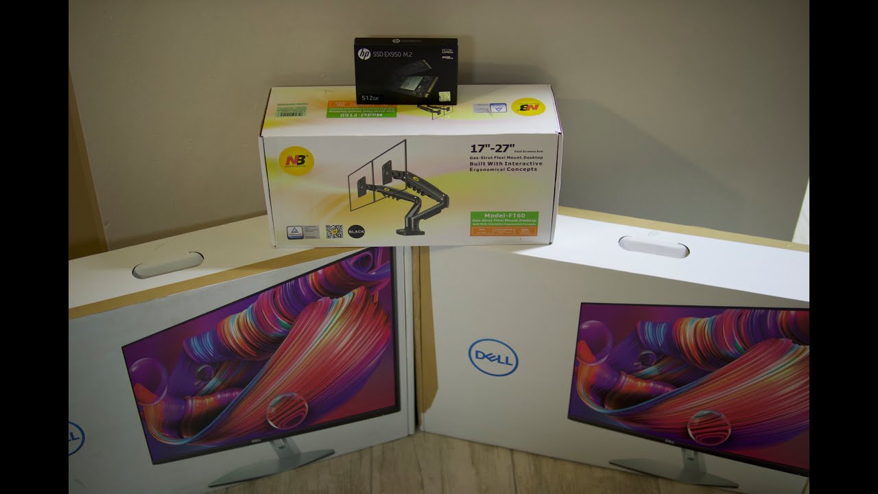 🇿🇦Unboxing Dell 27 inch Dual Monitor Upgrade & Thank You! || SA ...