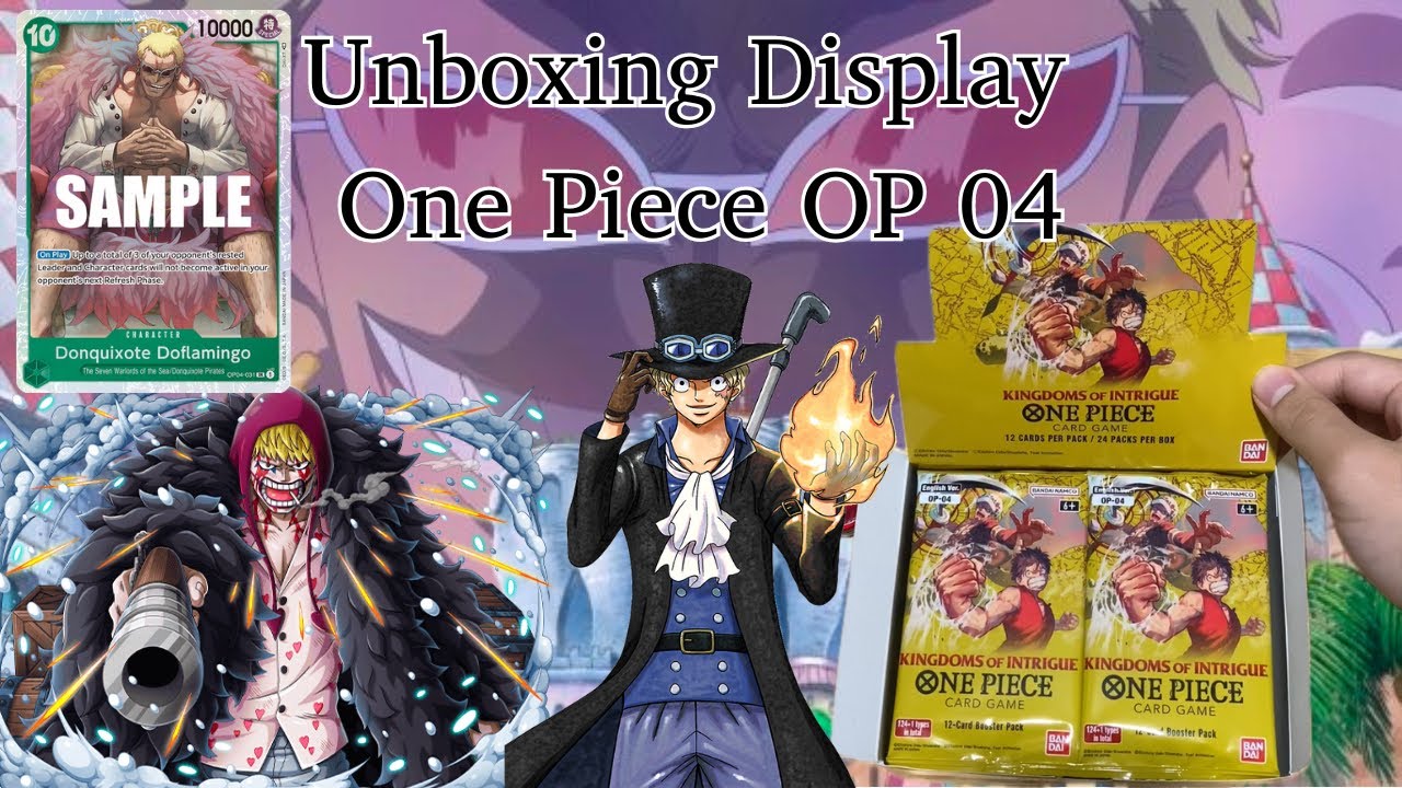 Ouverture Display One Piece OP04 ! - YouTube