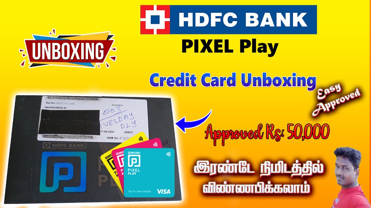 HDFC Bank pixel Play Credit Card Unpacking in Tamil@Tech and Technics ...