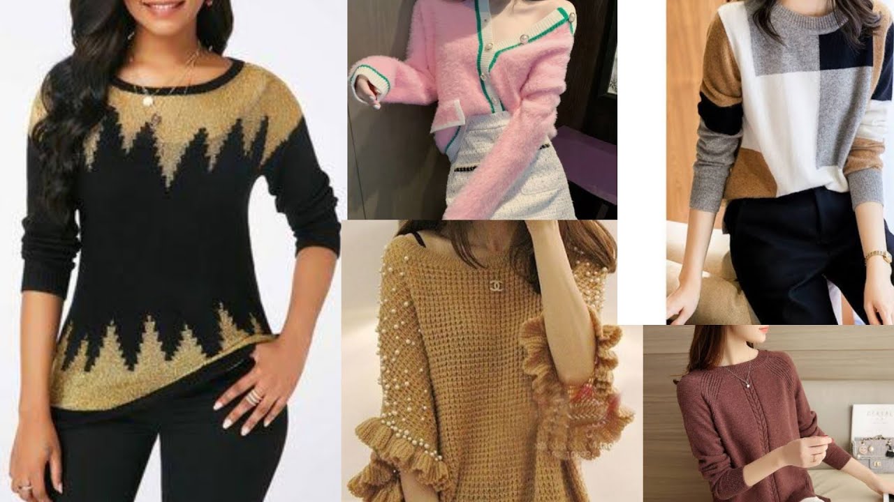 Ladies winter sweater design latest#sweaterdesign - YouTube