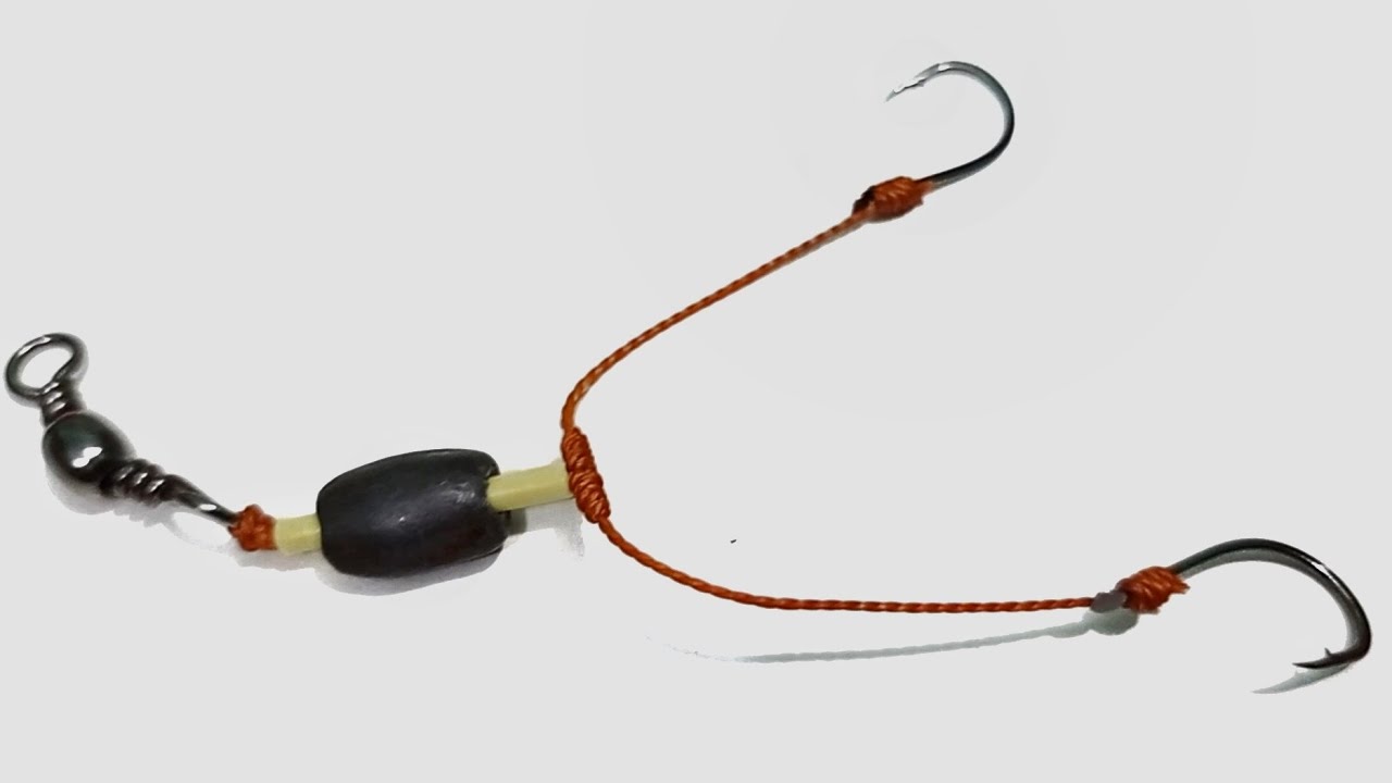 Double Hook Fishing Rig - Fishing Hook Knots - Fishing