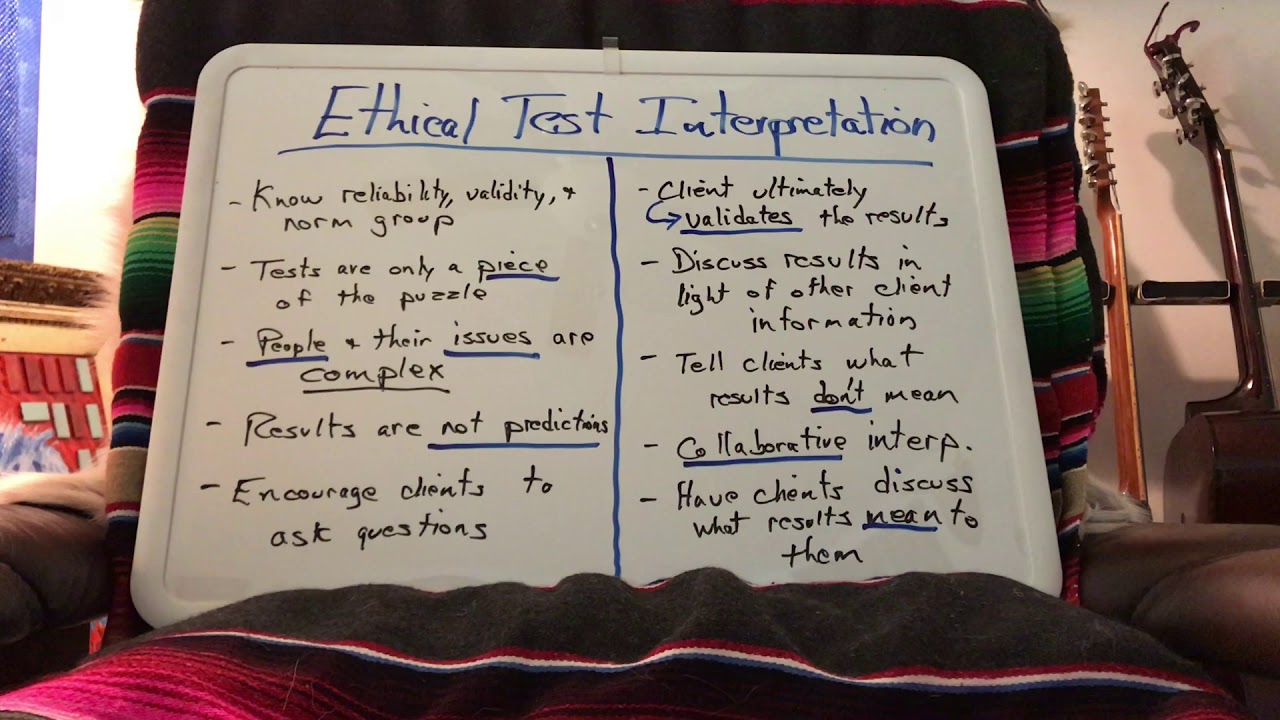 Ethical Test Interpretation in Counseling - YouTube