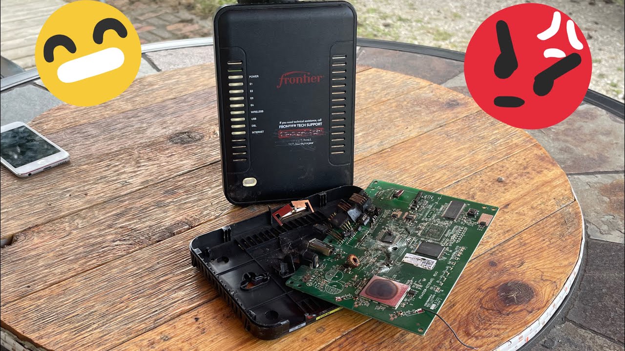 Destroying WiFi Router - YouTube