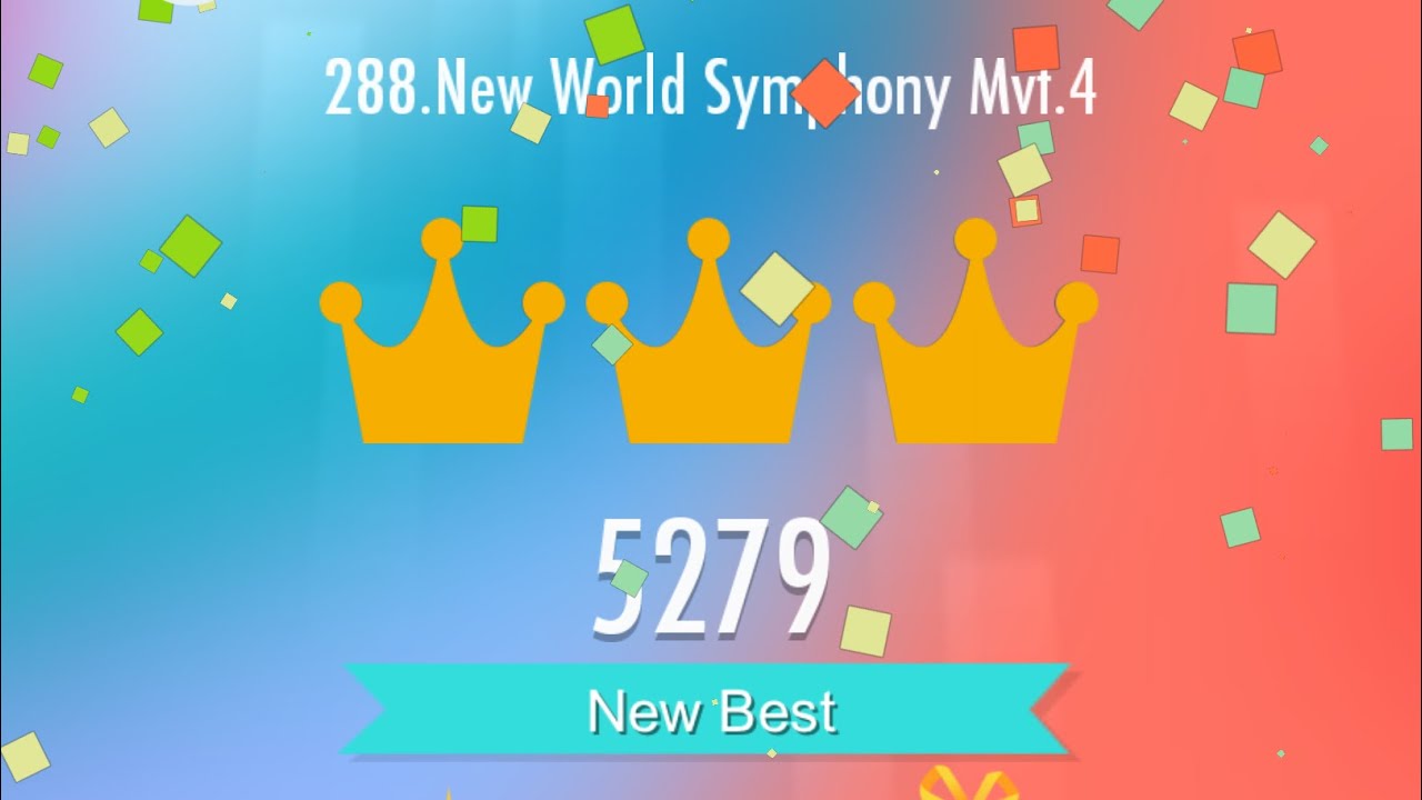 Piano Tiles 2 - New World Symphony Mvt.4 - 5279 - YouTube