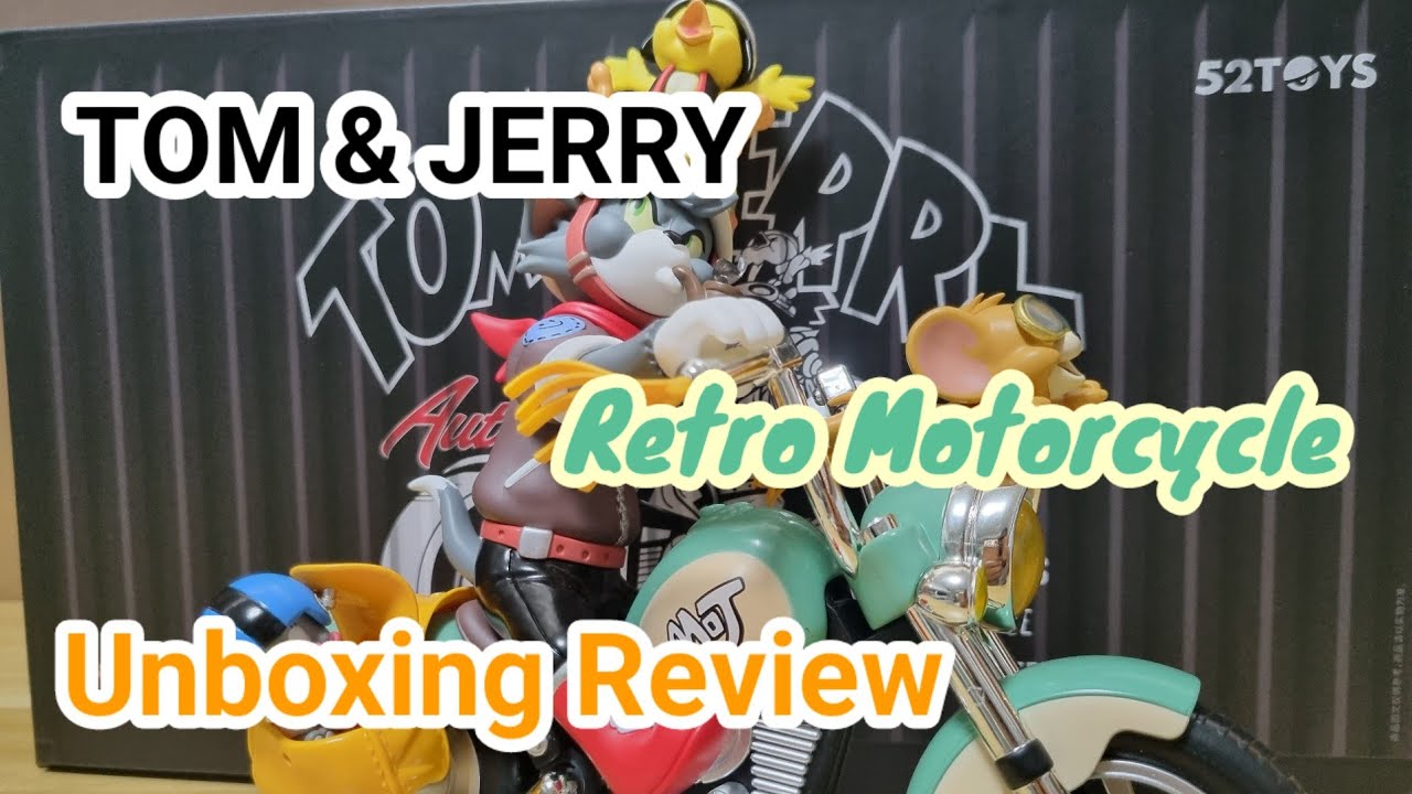 แกะกล่อง EP.141 TOM and JERRY Retro Motorcycle -52toys - YouTube