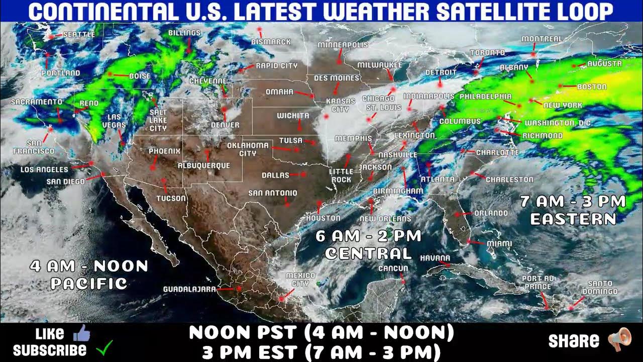 FULL USA Fri Jan 31 Latest Weather Satellite Animation Loop - Daily ...