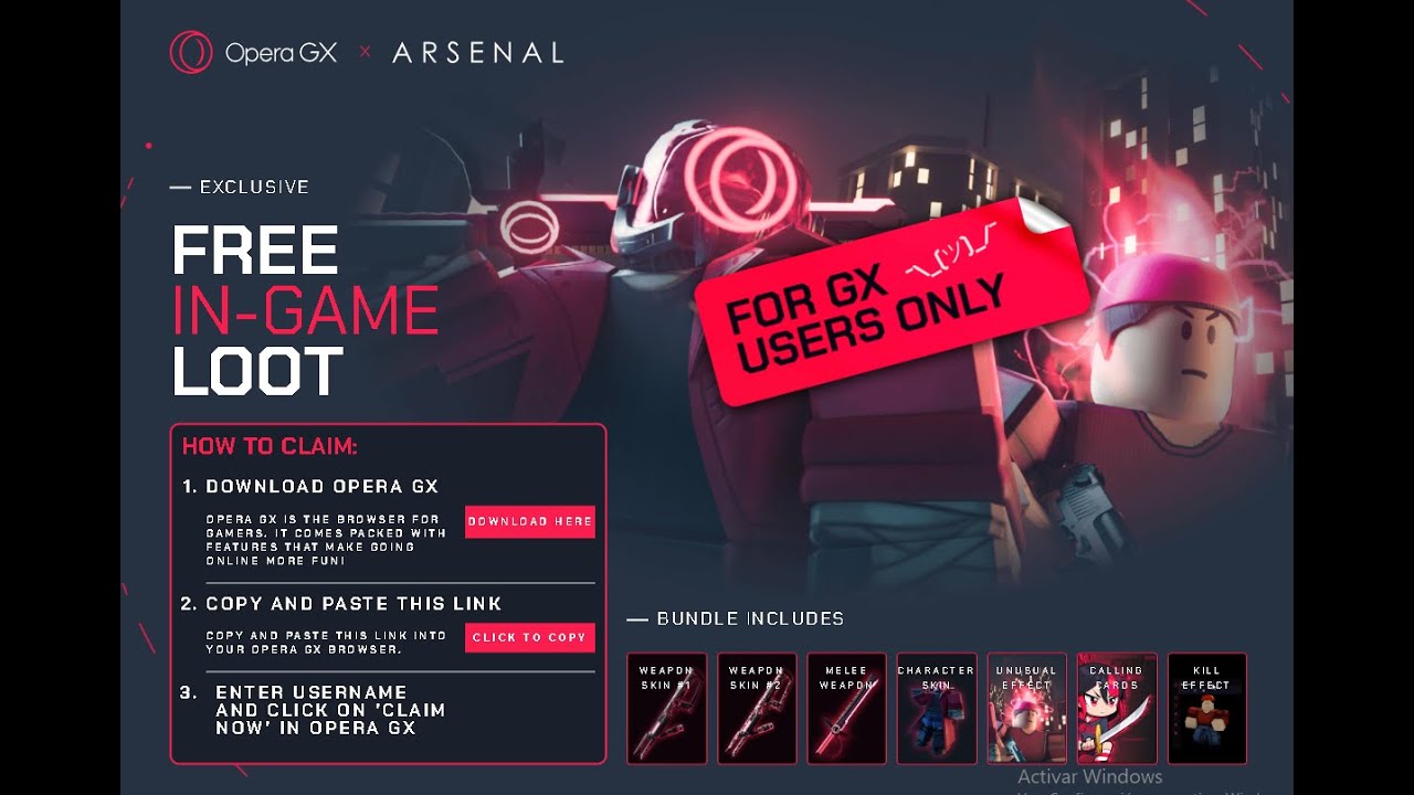 ¡NUEVO PAQUETE EXCLUSIVO DE OPERA GX EN ARSENAL! (OPERA GX COLABORA CON ...