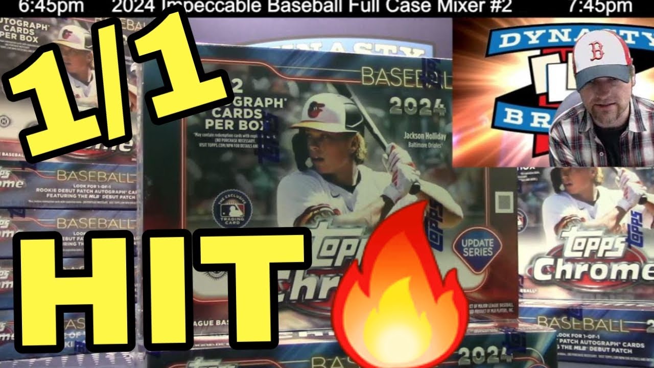 SUPERFRACTOR AUTO 😍 2024 Topps Chrome Update Baseball Card 10 Box Case ...