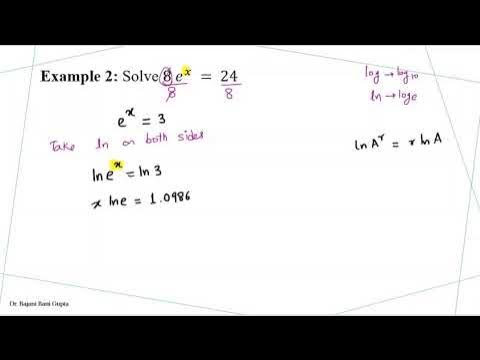 Week 8: Solving exponential equations - YouTube