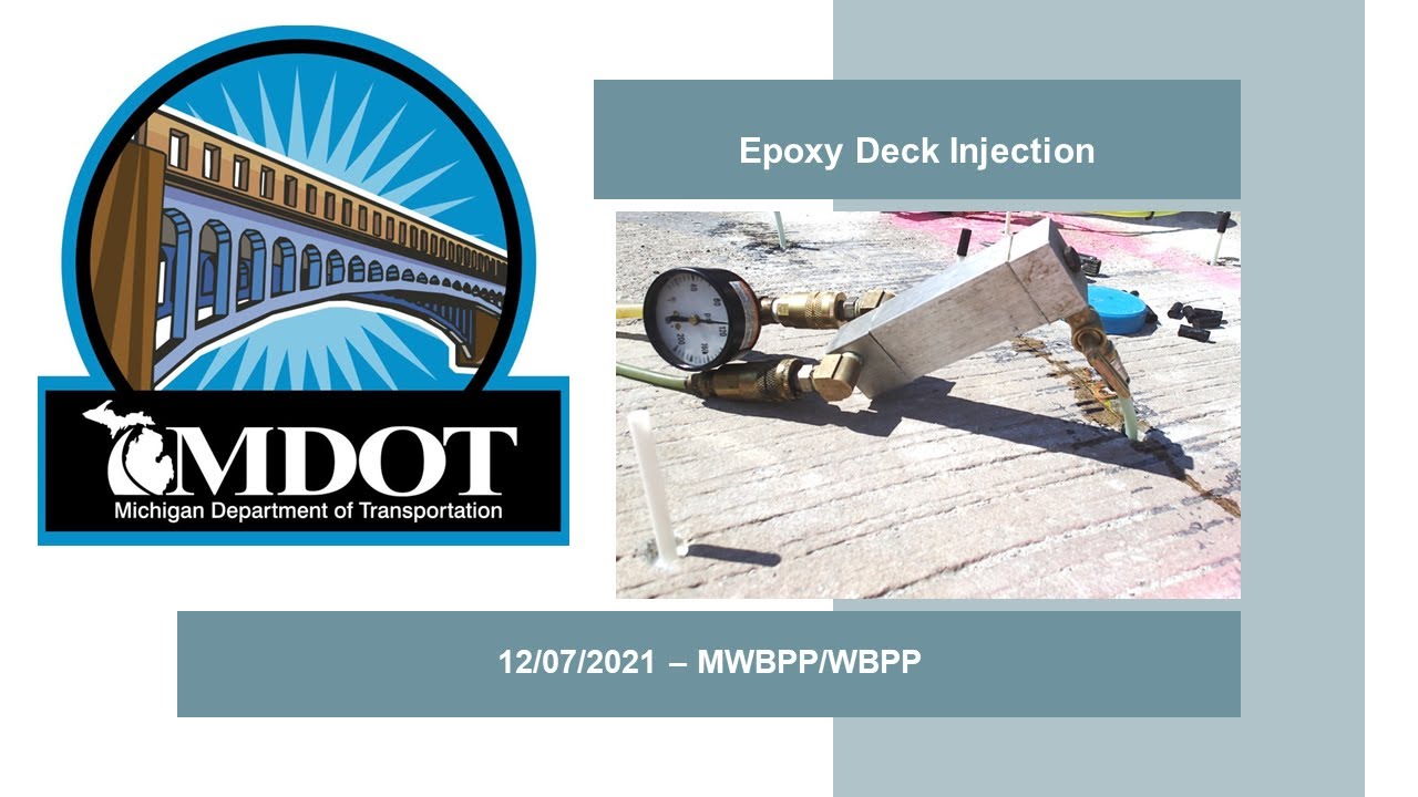 Epoxy Deck Injection - Jason DeReRuyver, Michigan DOT NS4A-3 - YouTube